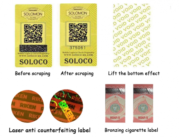 Laser Anti Counterfeiting Labels Scratch Coating Anti Fake Sticker ...